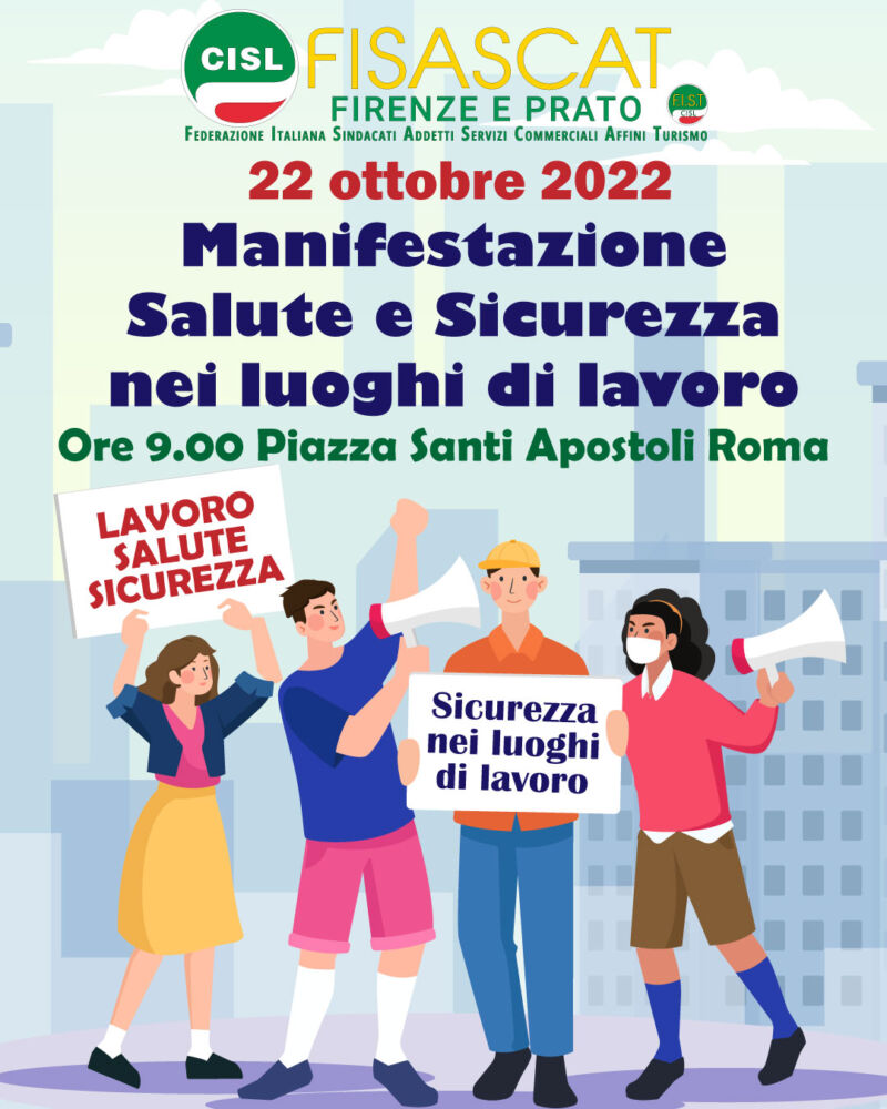 MANIFESTAZIONE SALUTE SICUREZZA LAVORO - Fisascat Firenze e Prato